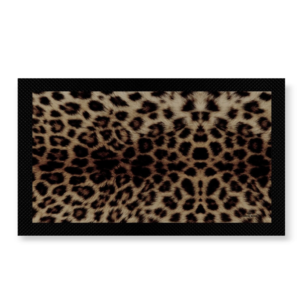 Small Bar Runner Mat - Leopard – Manor Road
