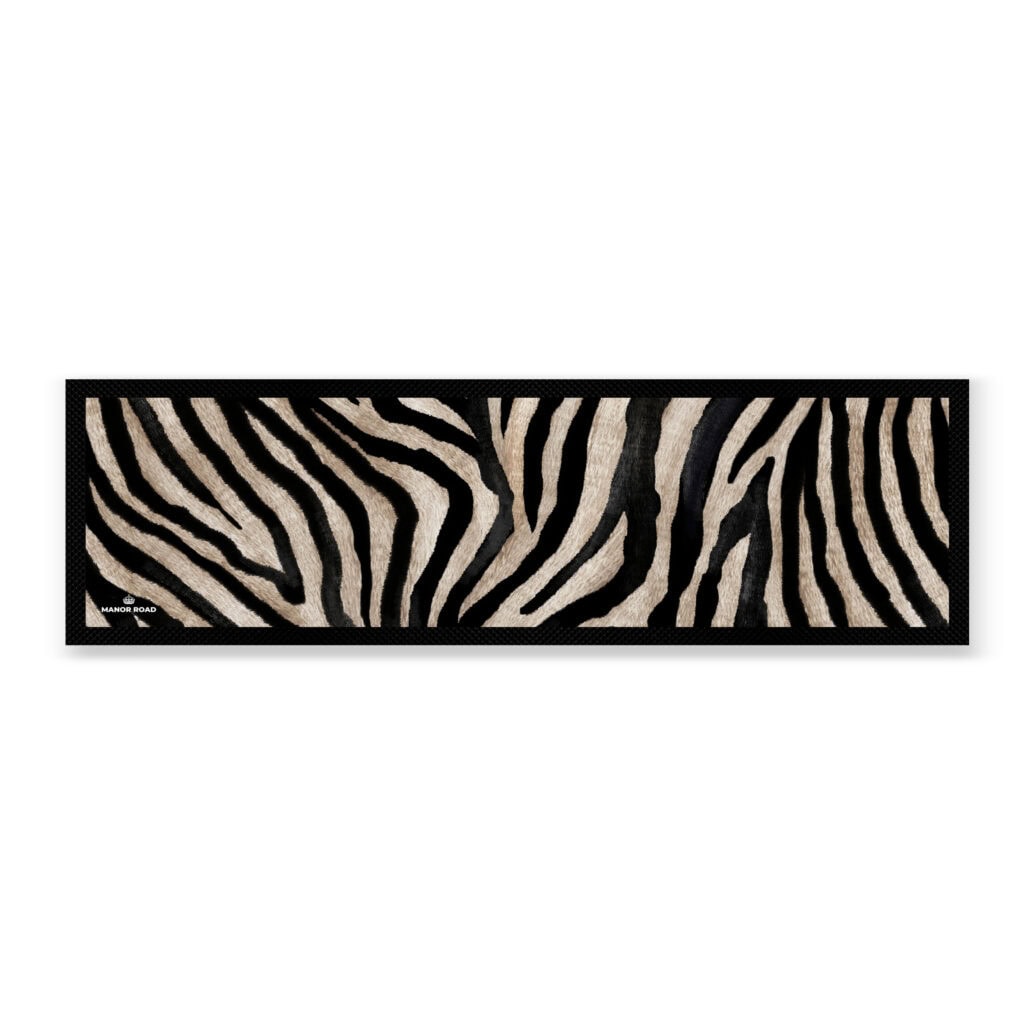 Large Bar Runner Mat - Zebra – Manor Road