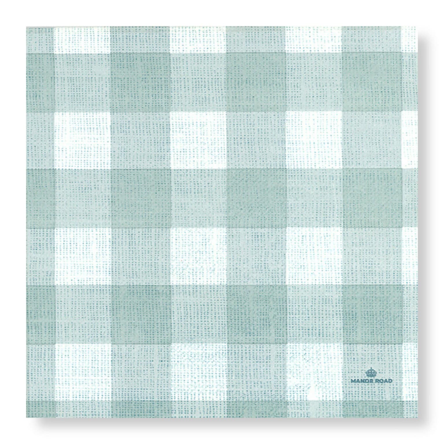 Linen (Gingham Duck Egg) – Design Collection – Manor Road