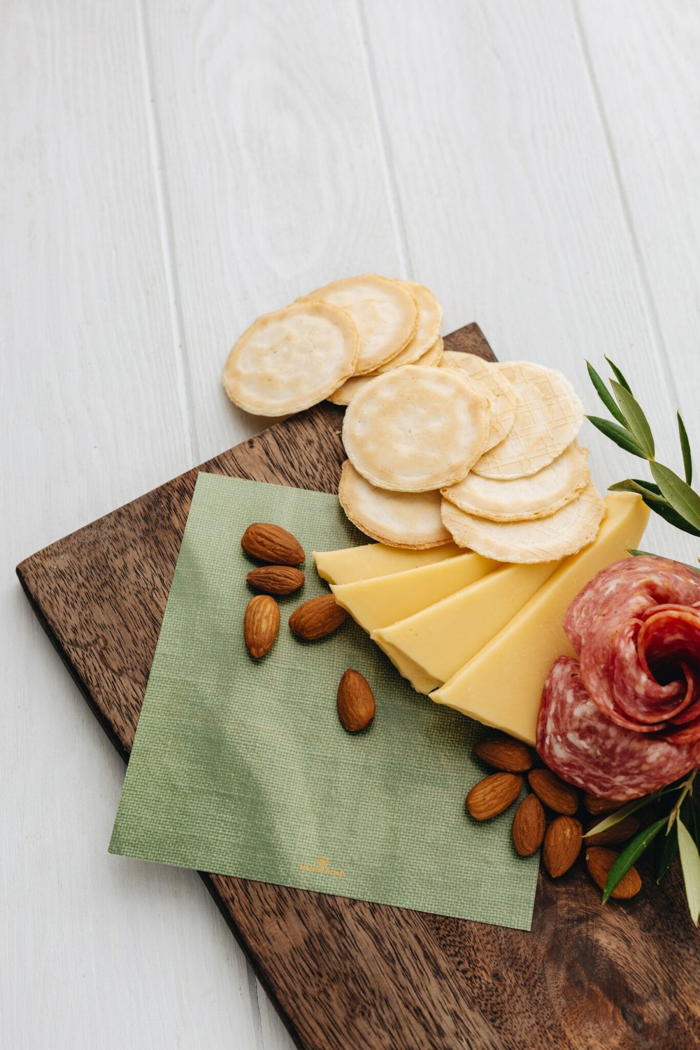 Green Linen Cheese Board Presentation Cards – Manor Road