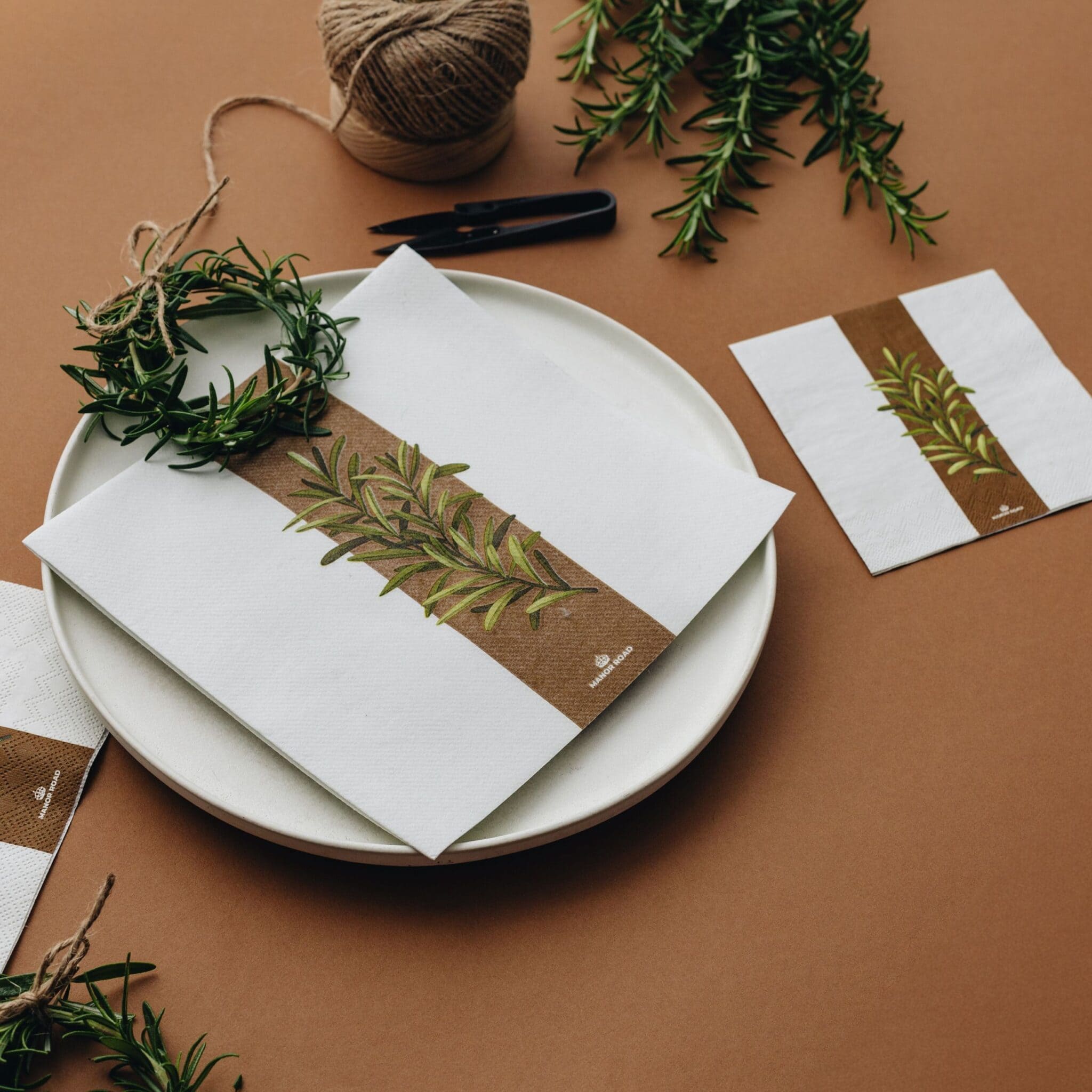 Rustic Rosemary Napkins - Luncheon – Manor Road