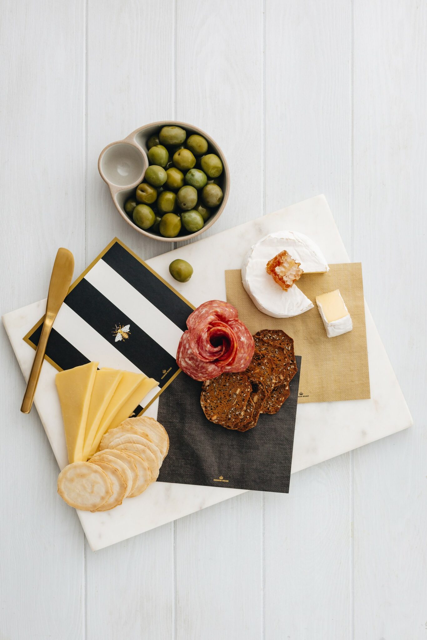 The Striped Bee Cheese Board Presentation Cards – Manor Road